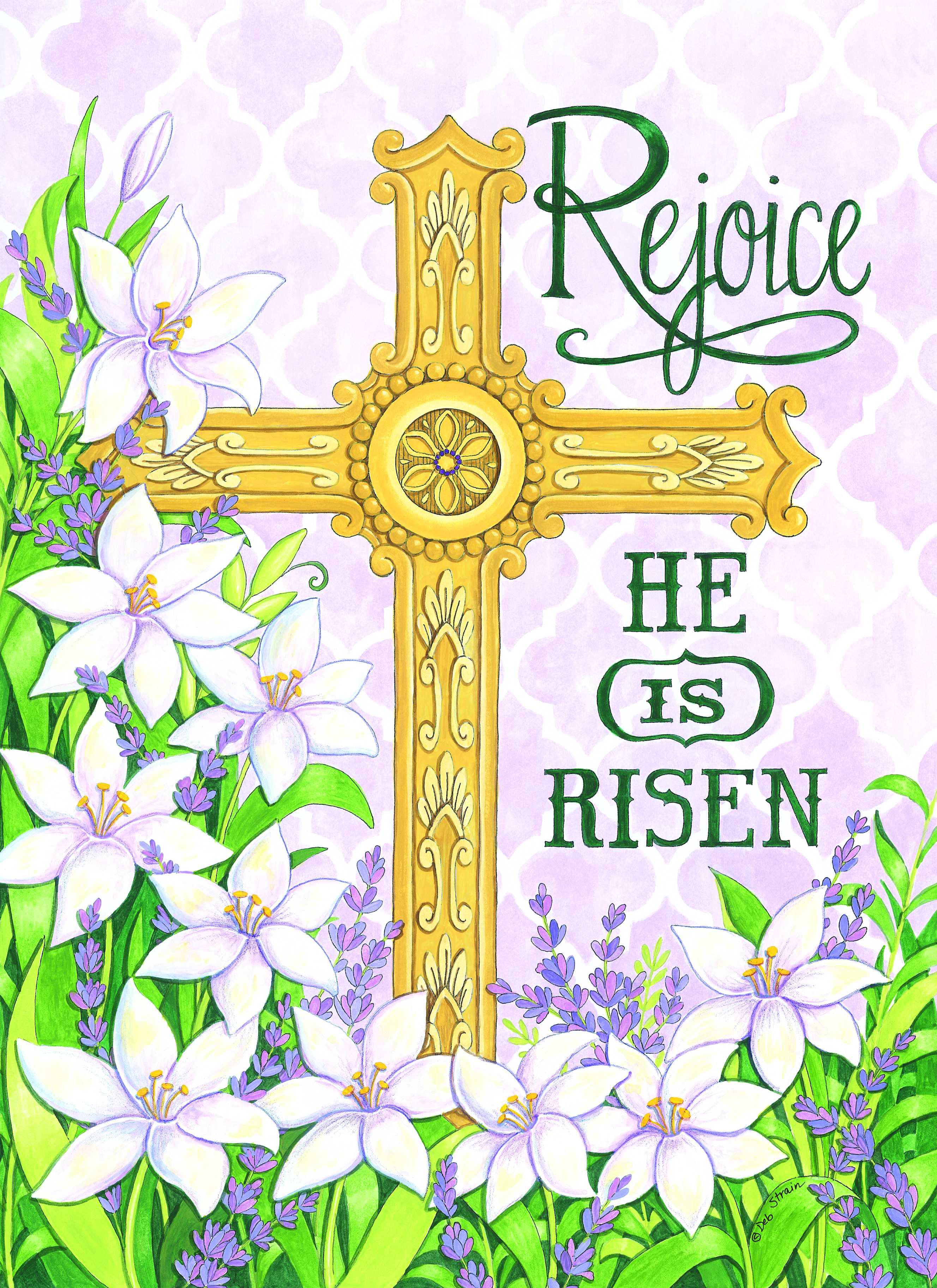 Charlton Home Rejoice Cross by Deb Strain - Print - Wayfair Canada